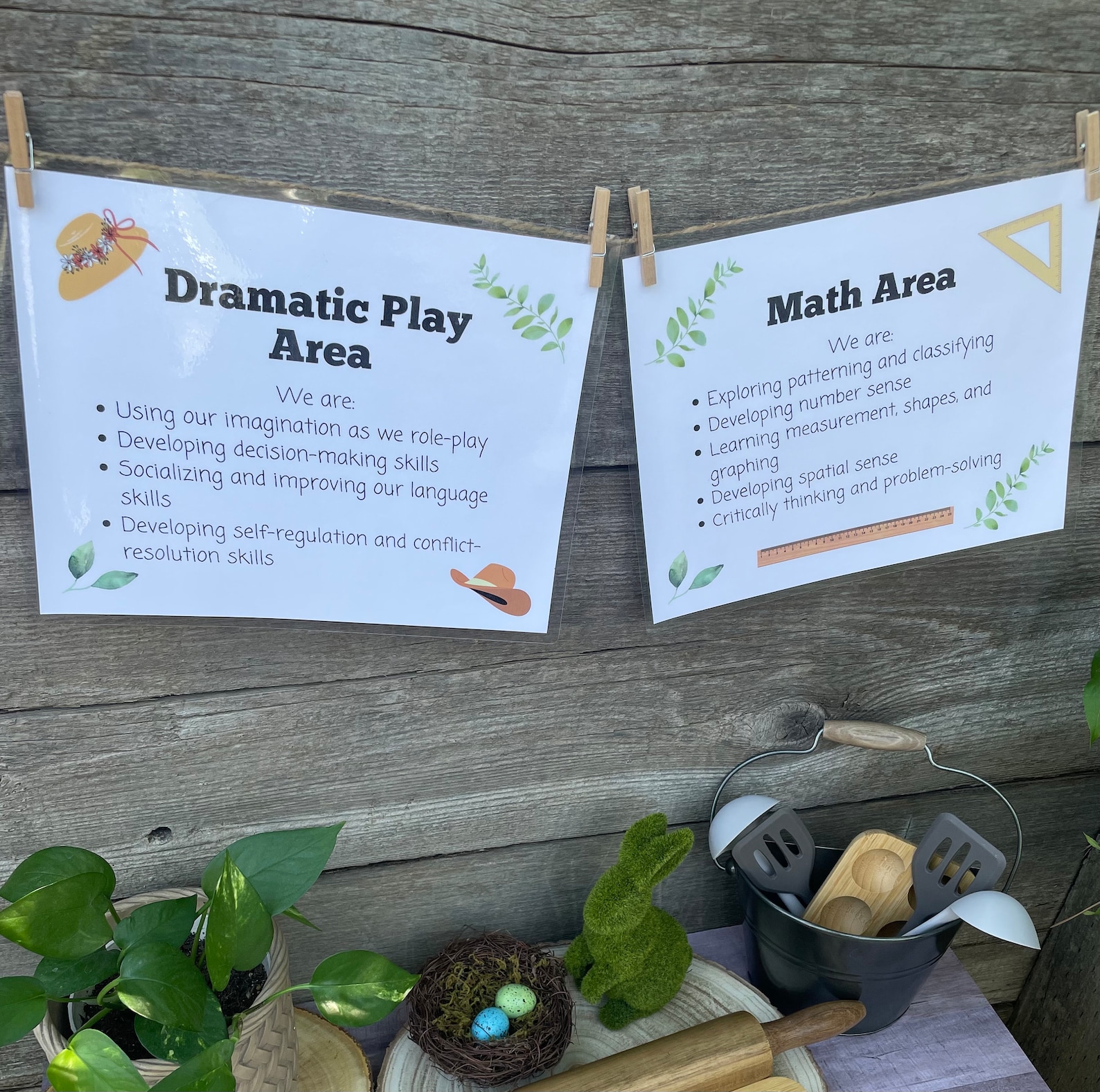 Classroom Center Signs, Digital Downloads, Daycare Signs, Preschool ...