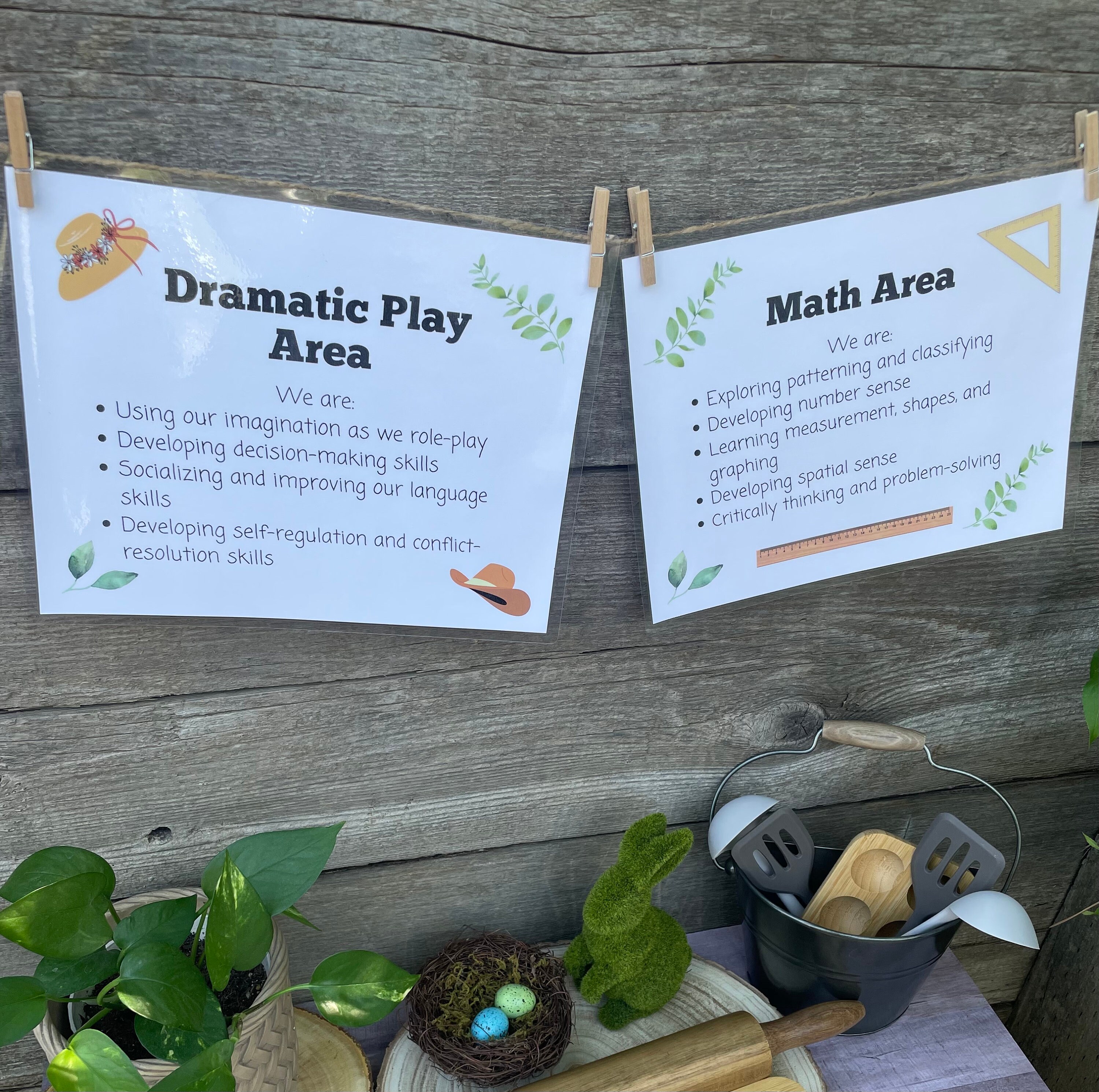 Classroom Center Signs, Digital Downloads, Daycare Signs, Preschool ...