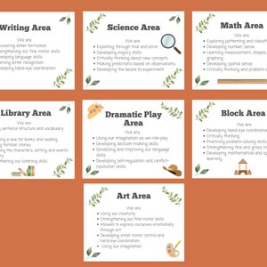 Classroom Center Signs, Digital Downloads, Daycare Signs, Preschool ...