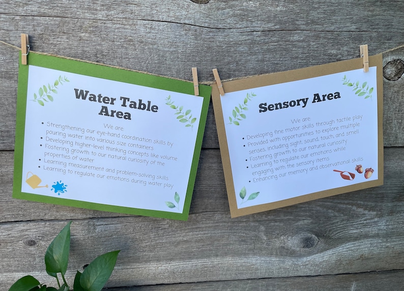 Sensory Area, Center Signs Classroom, Sensory, Digital Downloads ...