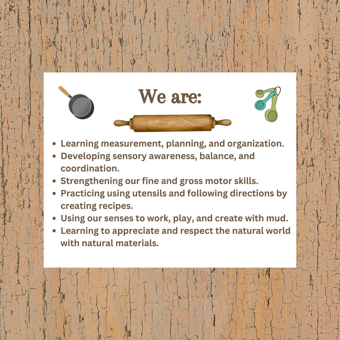 Mud Kitchen Signs/ Mud Kitchen/ Preschool Printable/ Outdoor/ Nature ...