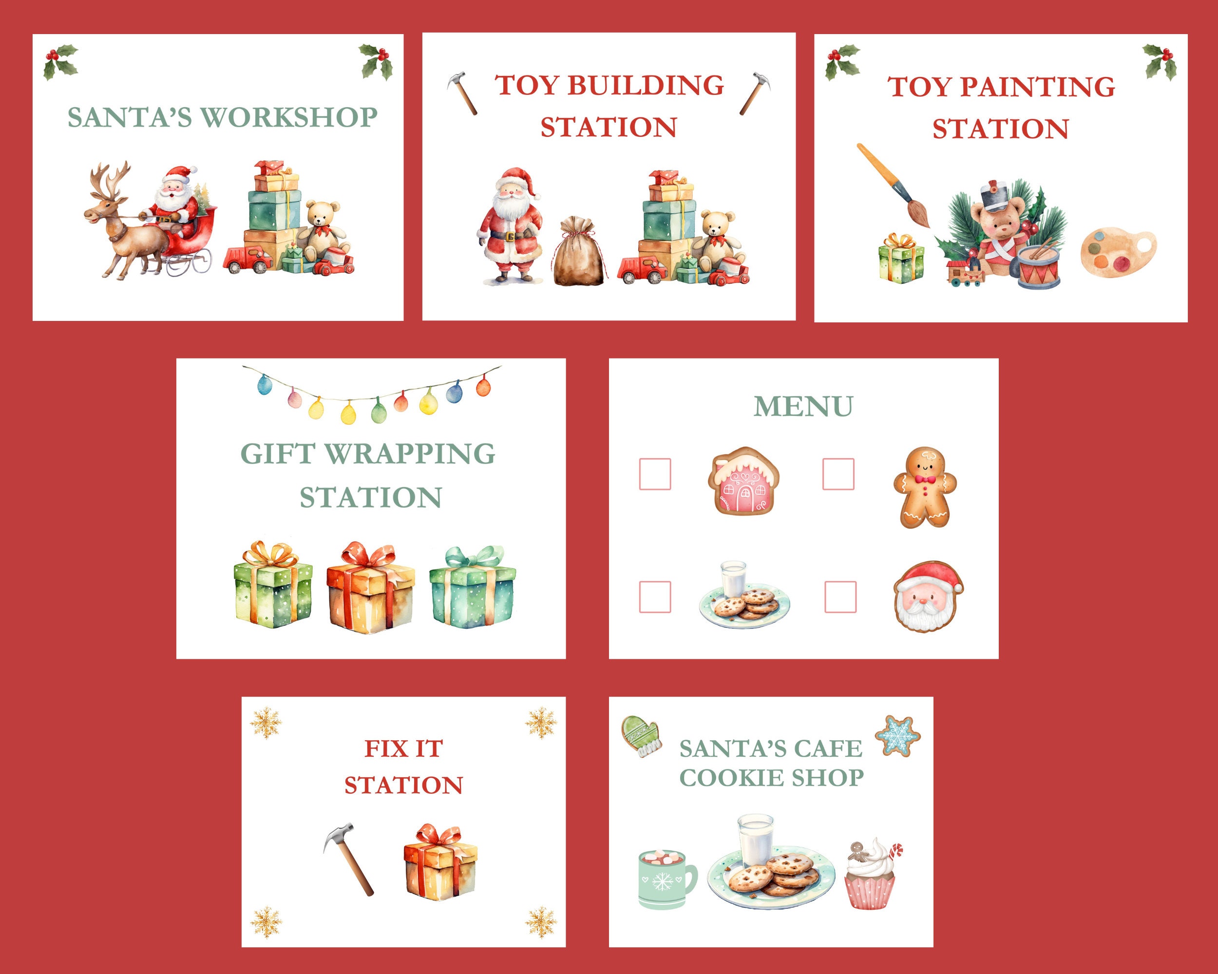 Dramatic Play Area, Santa's Workshop Pretend Play, Daycare Digital ...