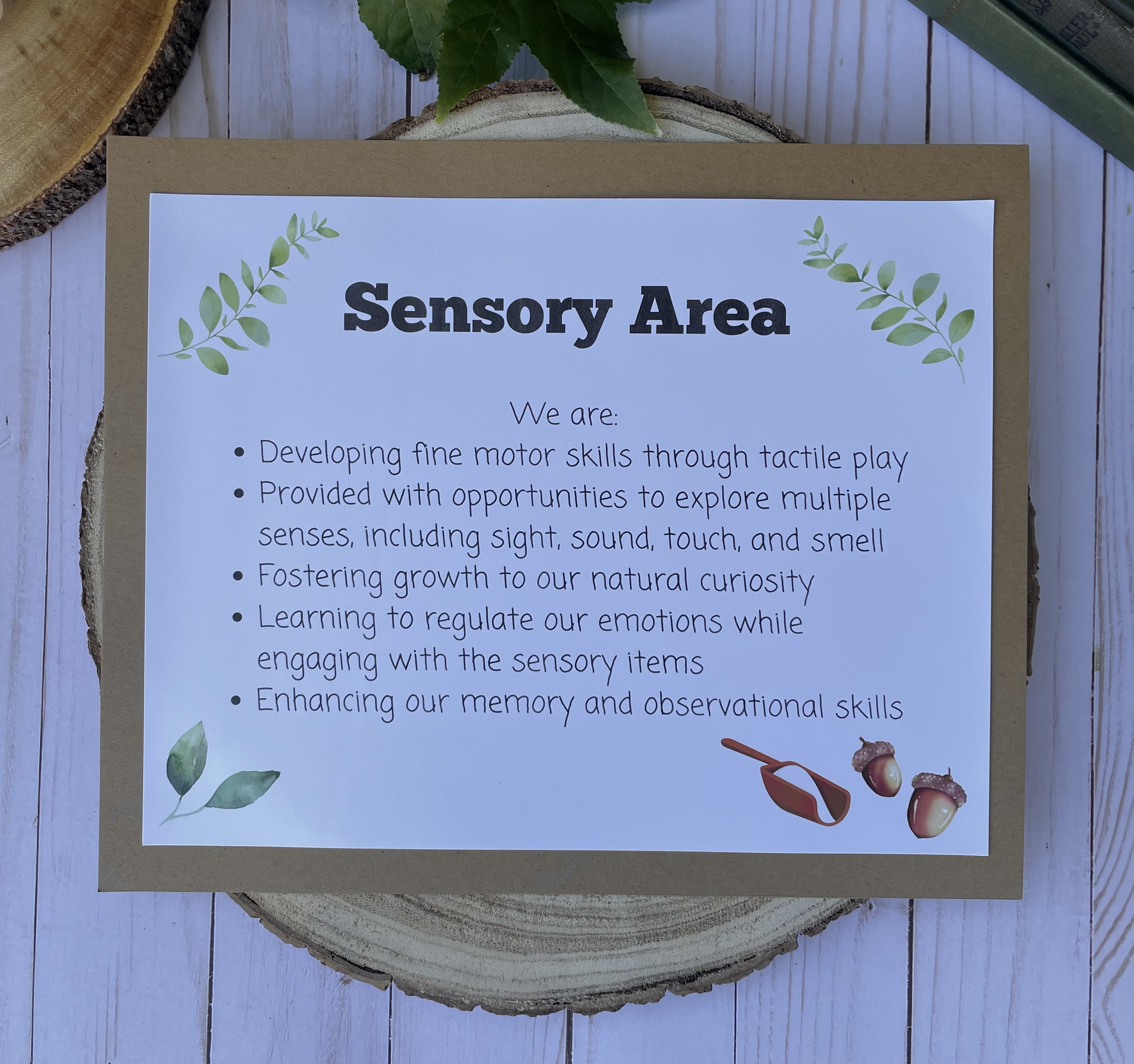 Sensory Center Signs Classroom, Digital Downloads, Sensory Play ...