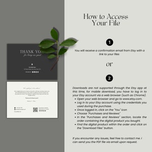 Guests Thank You Card Template, Guests Thank You Note, Vacation Rental ...