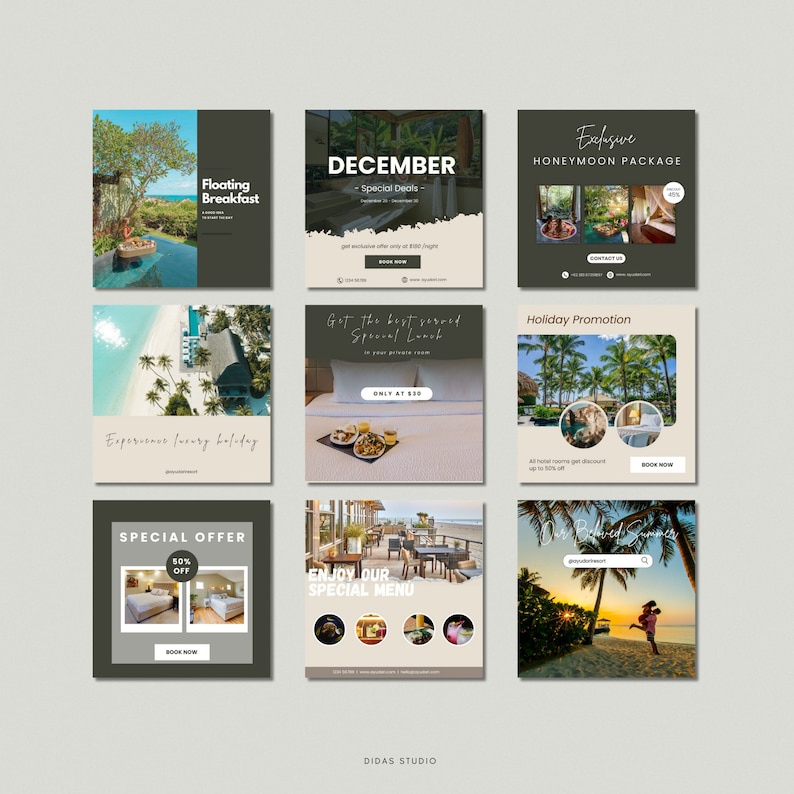 Beach Hotel and Resort Instagram Posts, Resort Instagram Posts ...