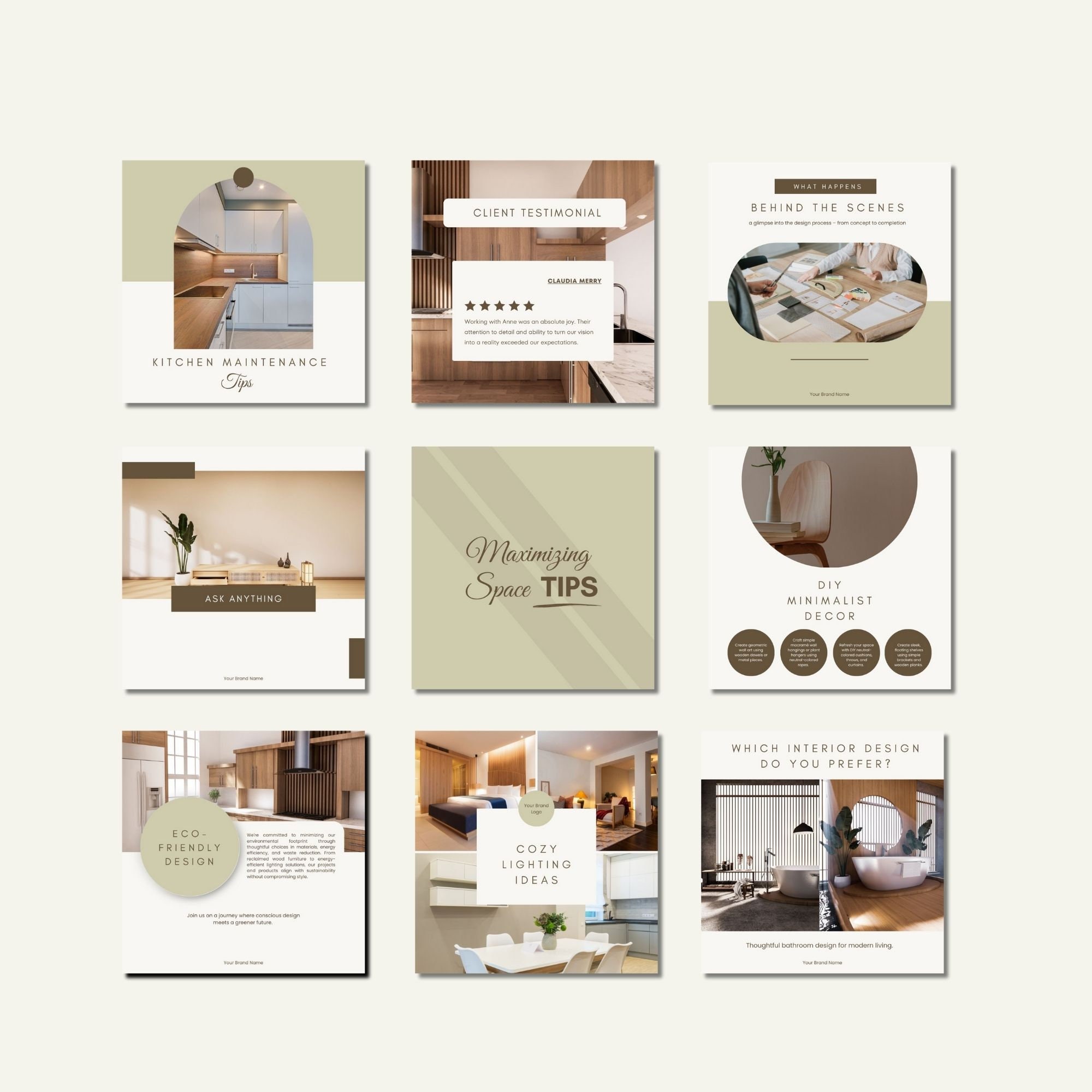 Minimalist Interior Design Instagram Posts, Interior Design Social ...