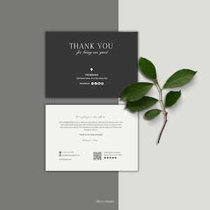 Guests Thank You Card Template, Guests Thank You Note, Vacation Rental ...