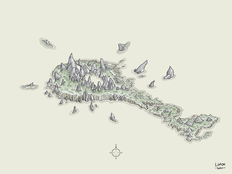 Custom Fantasy Maps - Etsy