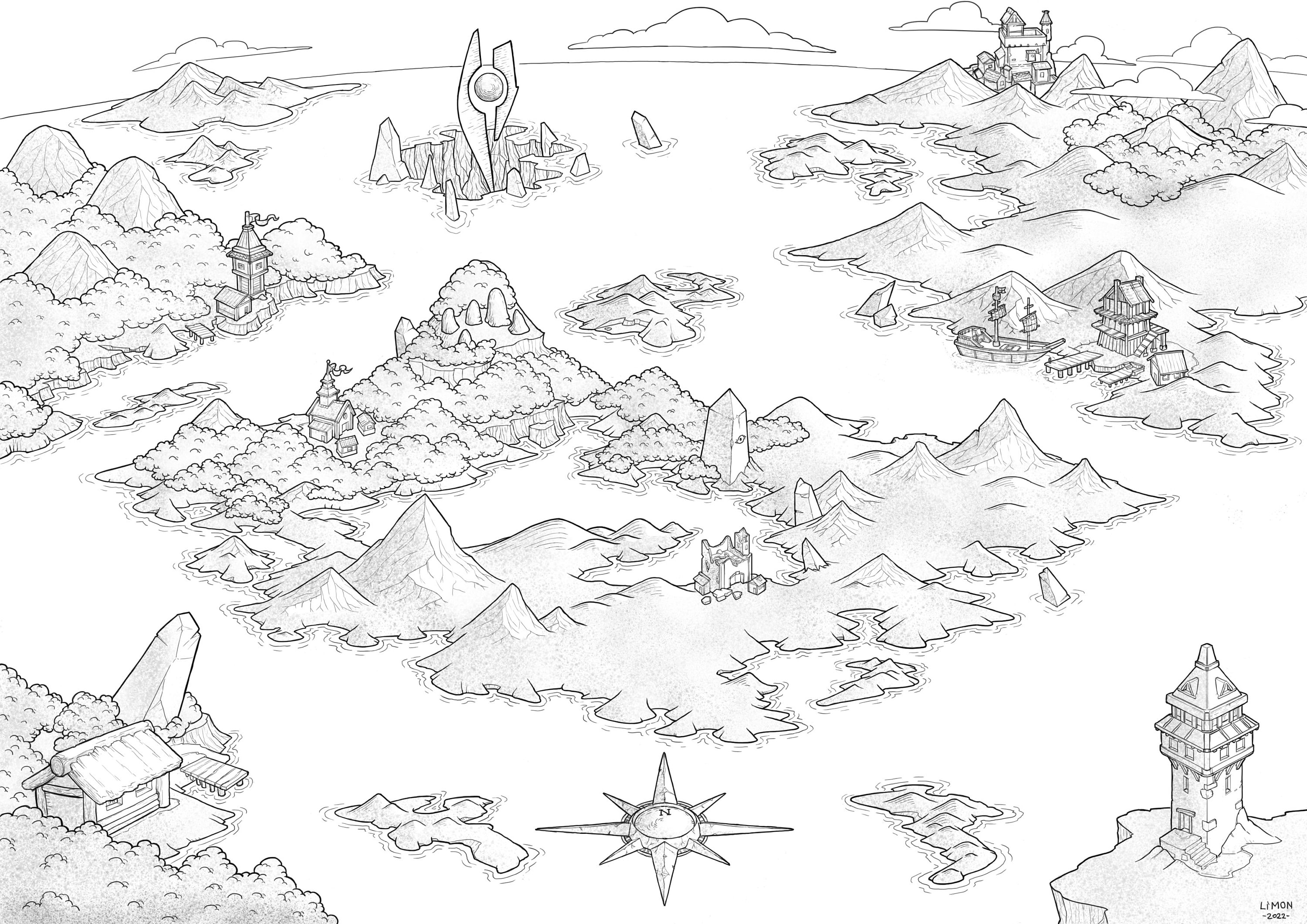 Custom Fantasy Maps - Etsy