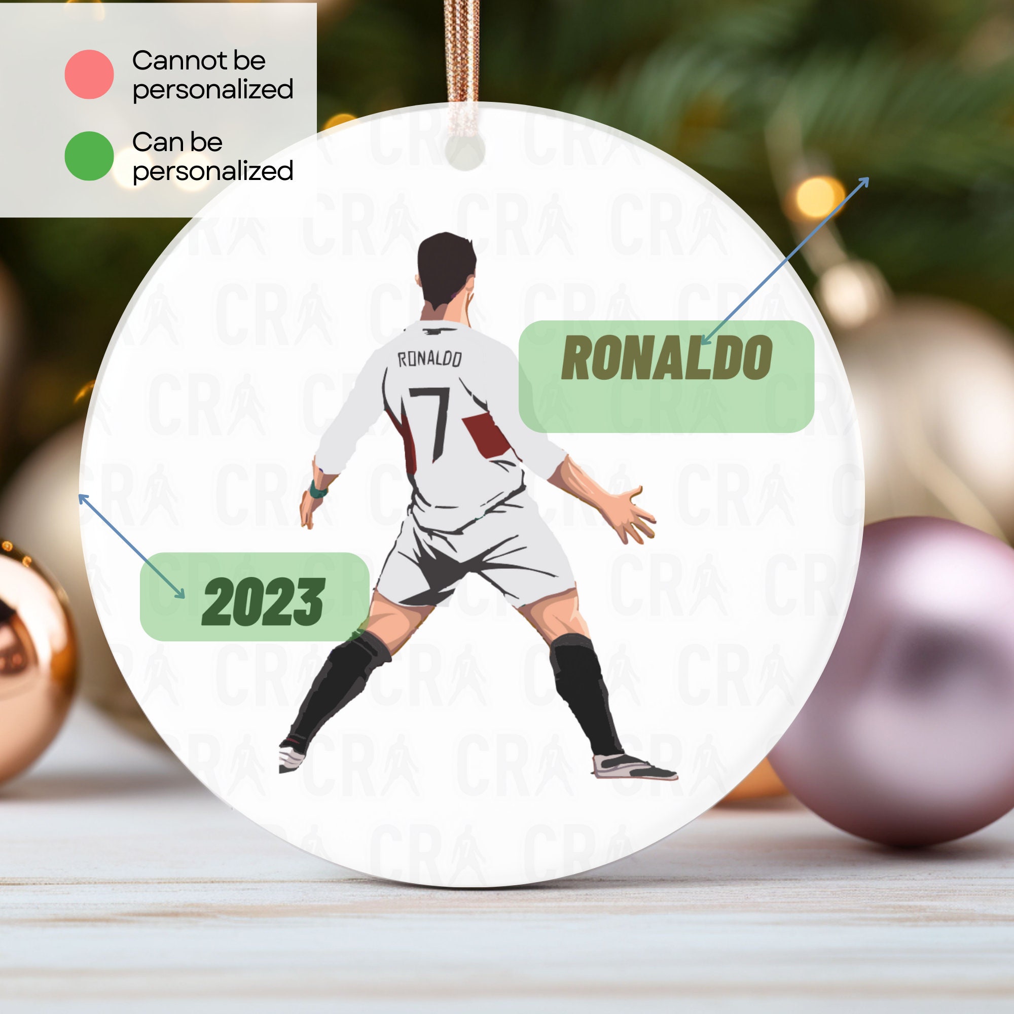 Soccer Team Ronaldo Style Siuuu Jersey CR7 Number Uniform Christmas ...