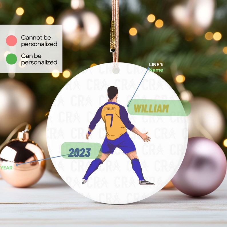 Soccer Team Ronaldo Style Siuuu Jersey CR7 Number Uniform Christmas ...