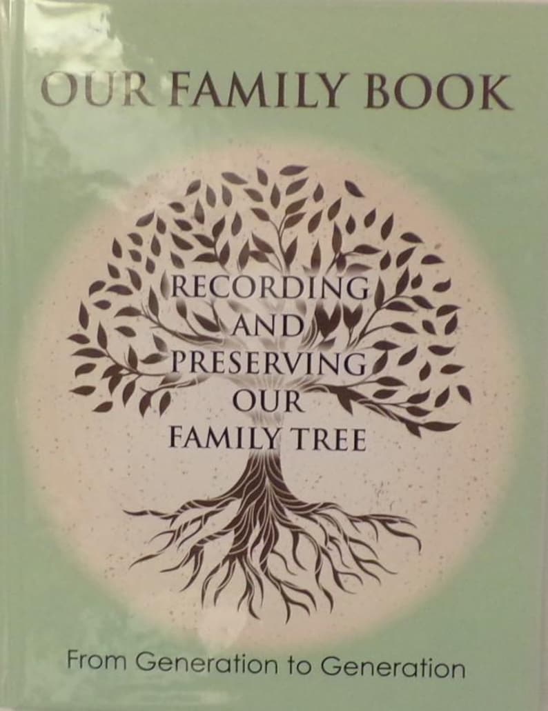 Family Record Book, Memory Keeper, Genealogy, Family Journal, Ancestry ...