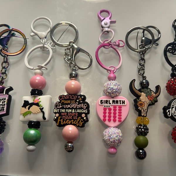 Beaded Keychains - Etsy