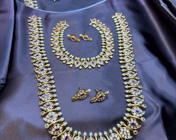 Traditional Maharashtrian Amba Kuiri With Pearls (mangokuiri) Short and ...