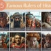Famous Rulers, World History Classroom Decor Poster Set, Educational ...