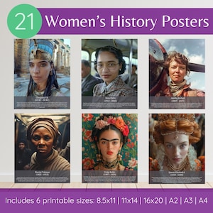 Women's History Month Classroom Posters, History Classroom Decor ...