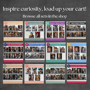 Civil War Figures Posters, US History Classroom Decor Poster Set ...