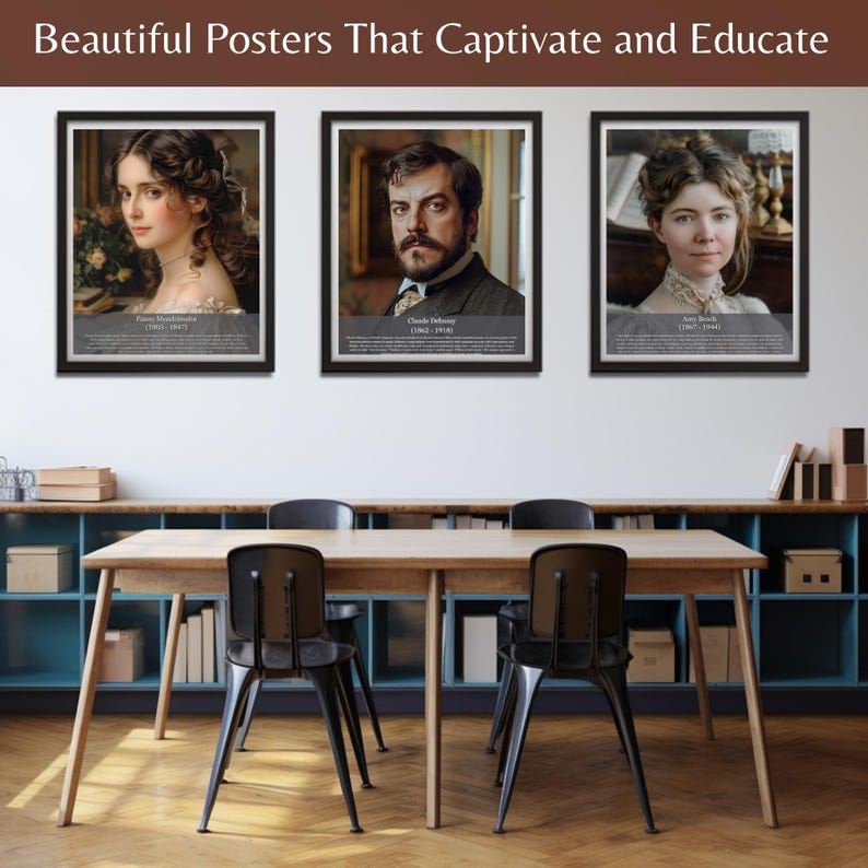 Romantic & Early Modern Composers | Music Teacher Classroom Decor ...