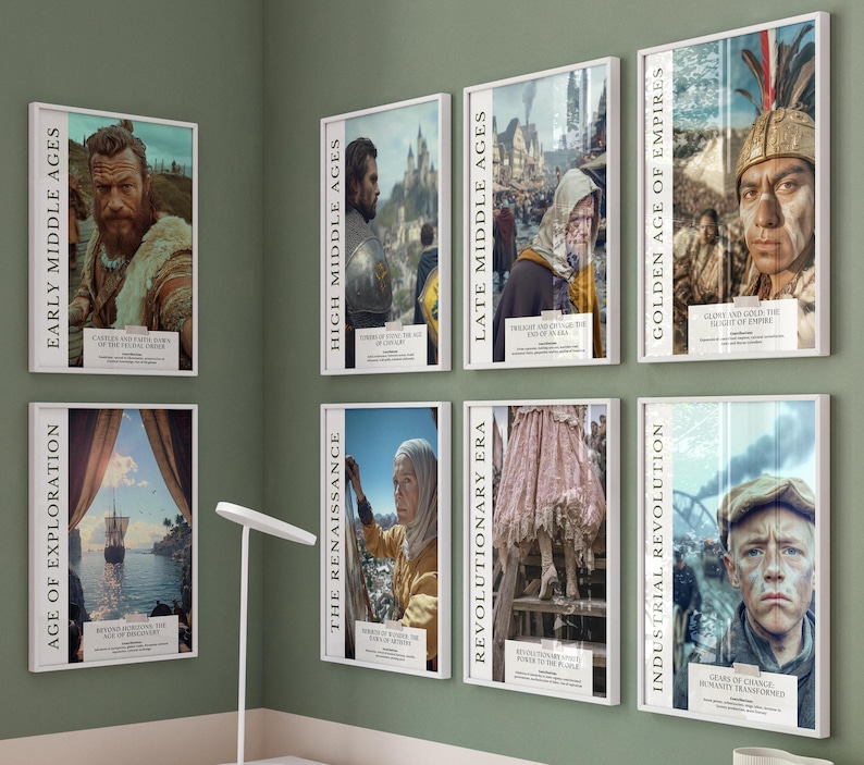 Historical Era Timeline Posters, Educational History Class Posters ...