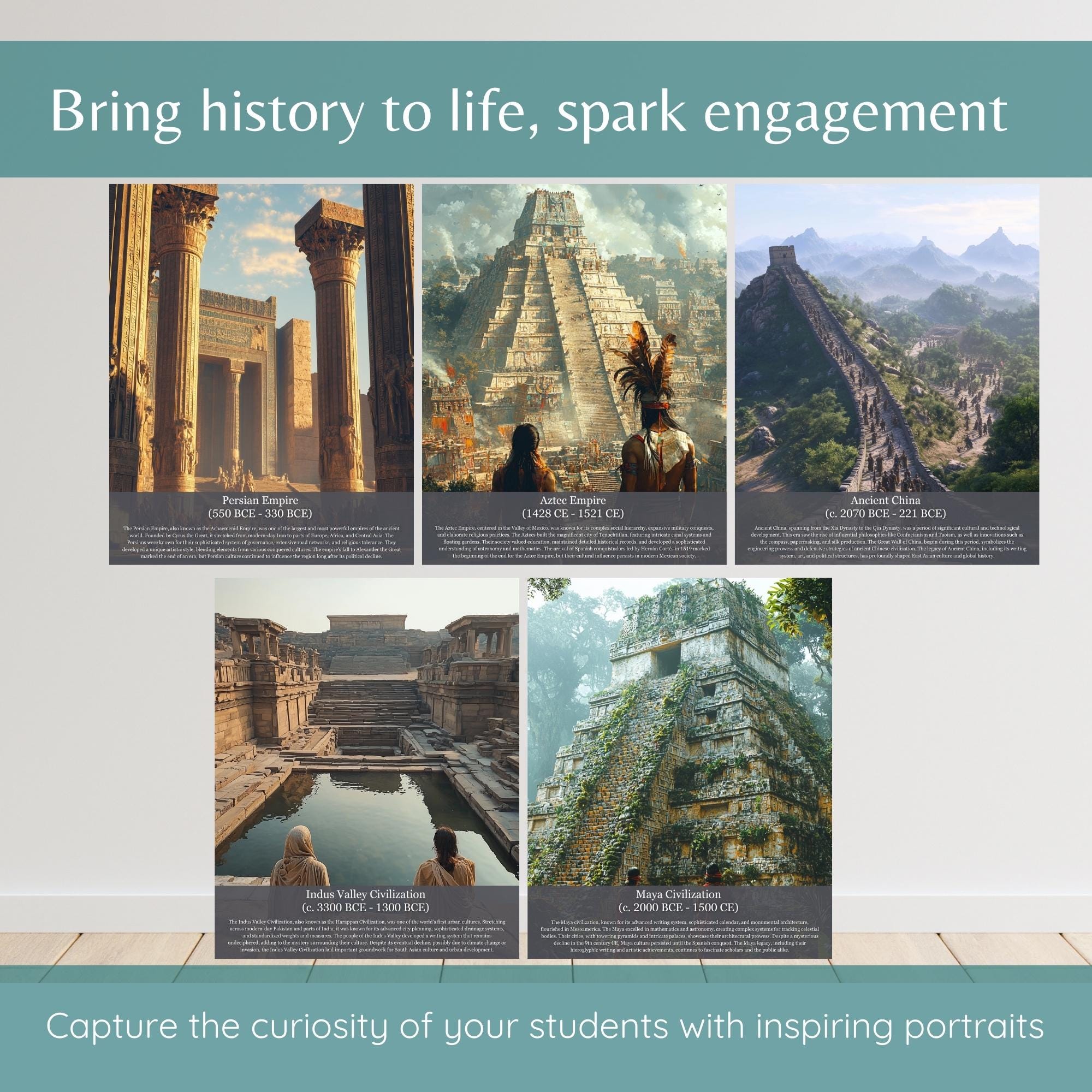Ancient Civilization Posters, Educational History Classroom Posters ...