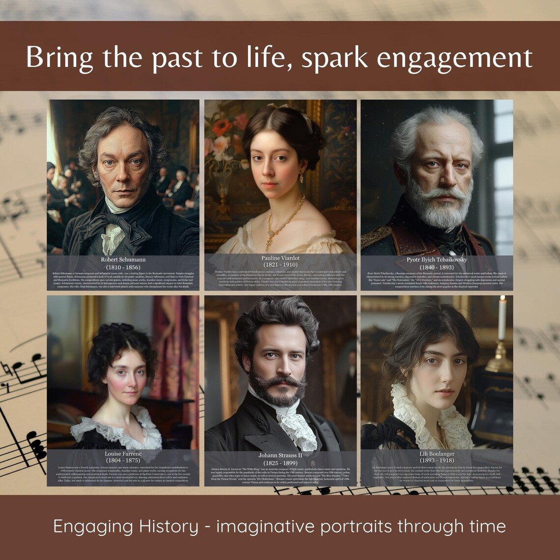 Romantic & Early Modern Composers | Music Teacher Classroom Decor ...