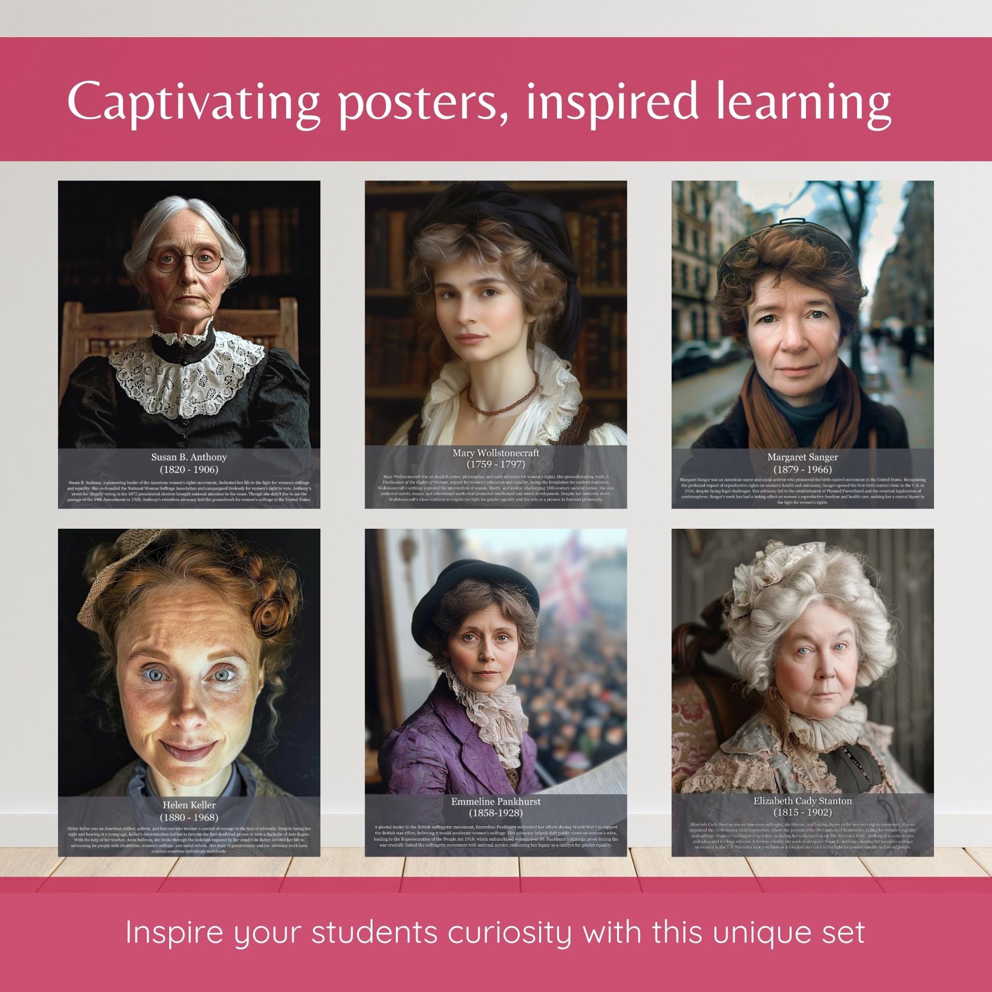 Trailblazing Women Educational Posters, Women's History Classroom Decor ...