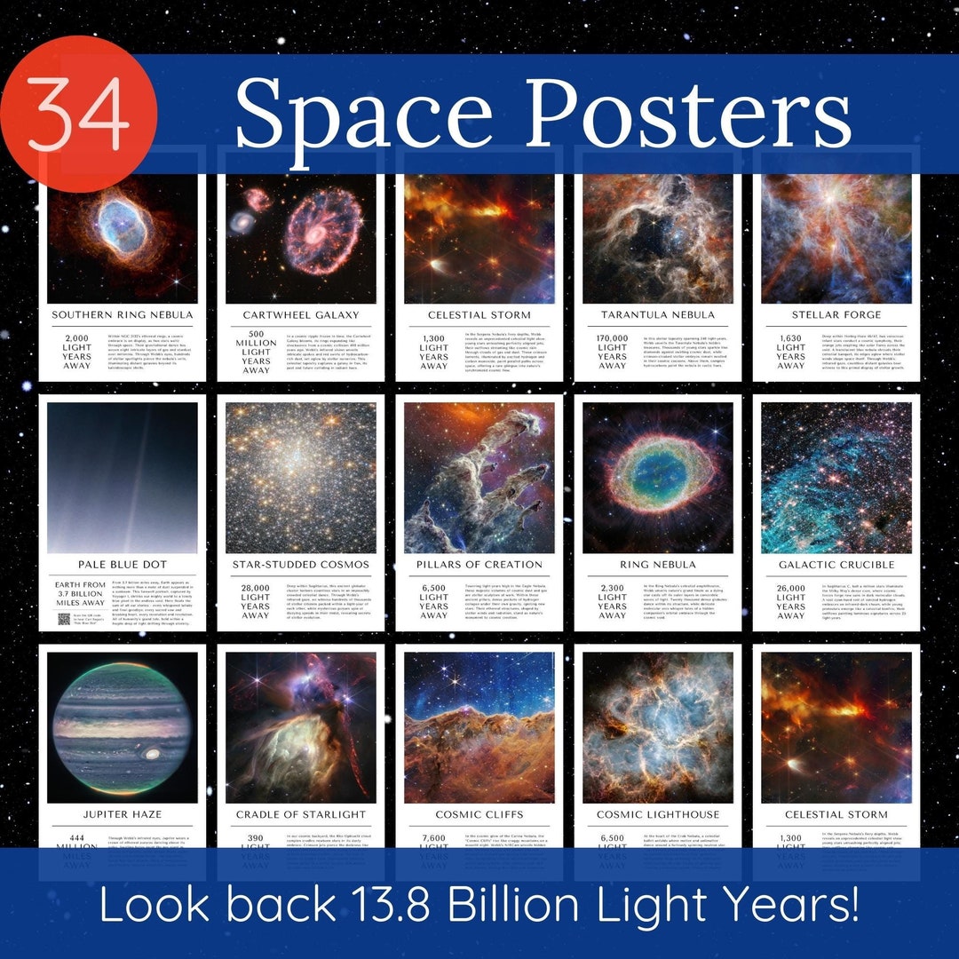 34 Printable Space Posters | Astronomy Wall Art | Space Room Decor ...