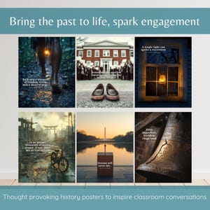 Motivational History Posters, Inspirational History Classroom Decor ...