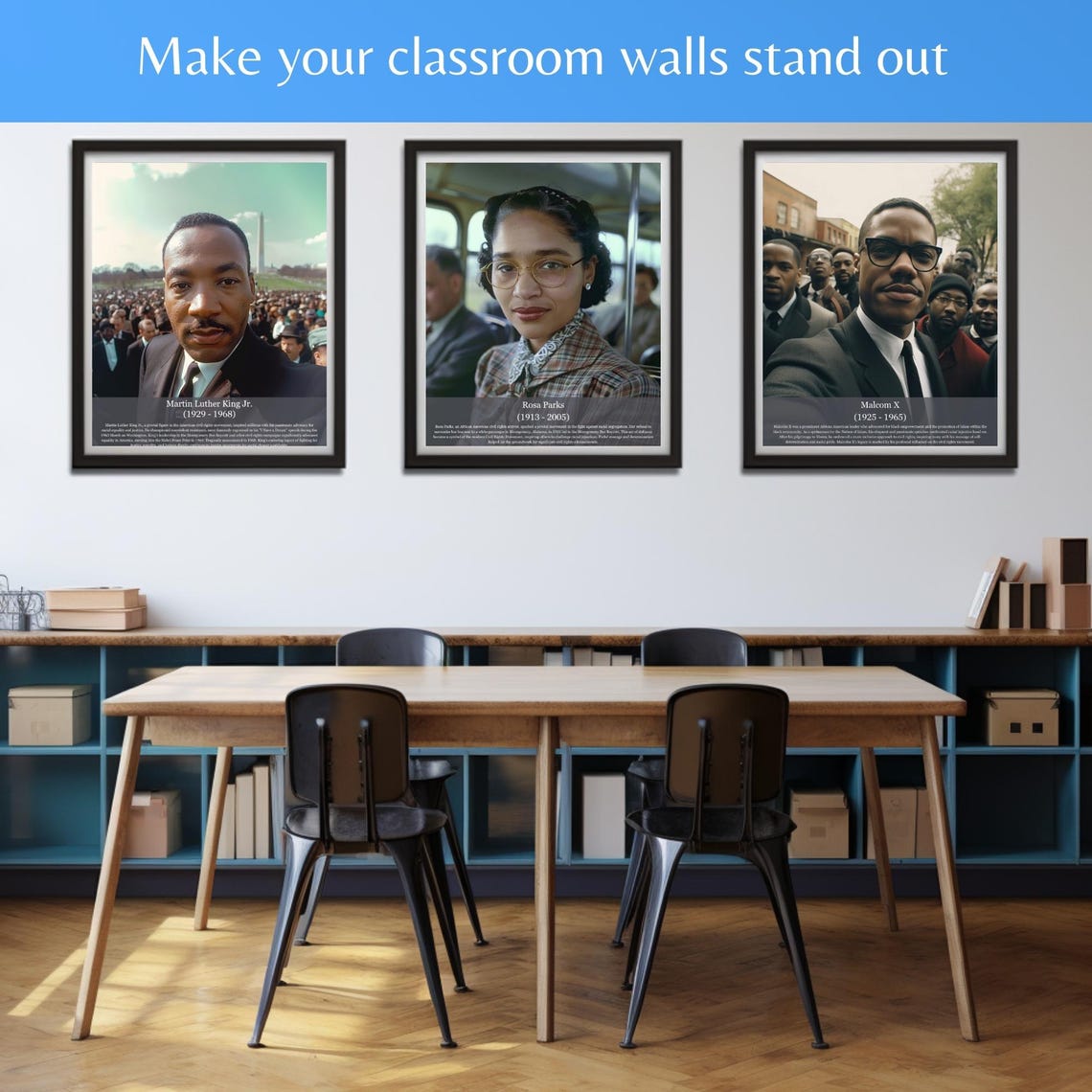 Famous Activists Posters, History Bulletin Board Decorations, Unique ...