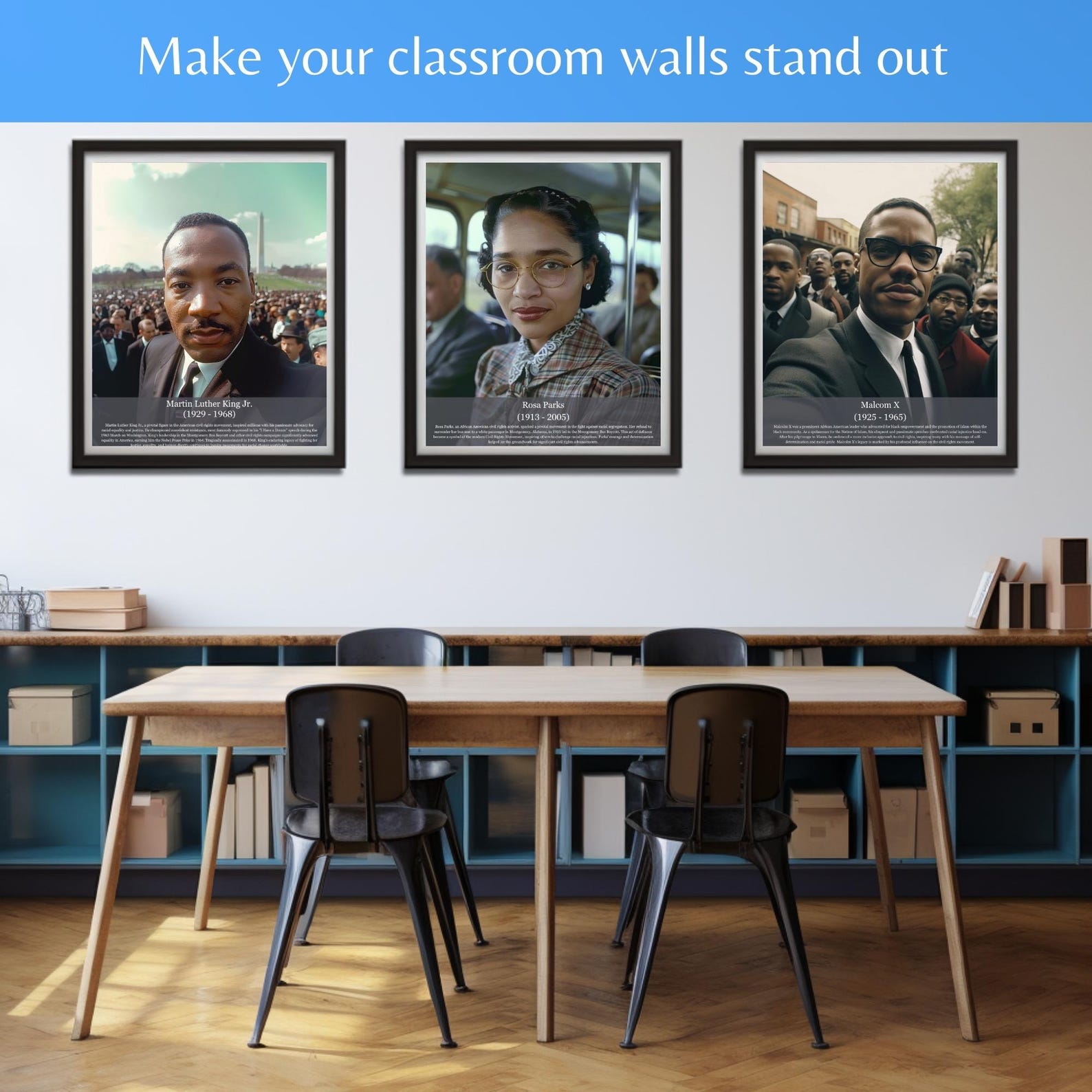 Famous Activists Posters, History Bulletin Board Decorations, Unique ...