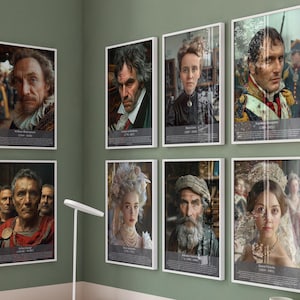 European History Figures Classroom Posters, Social Studies Wall Art ...