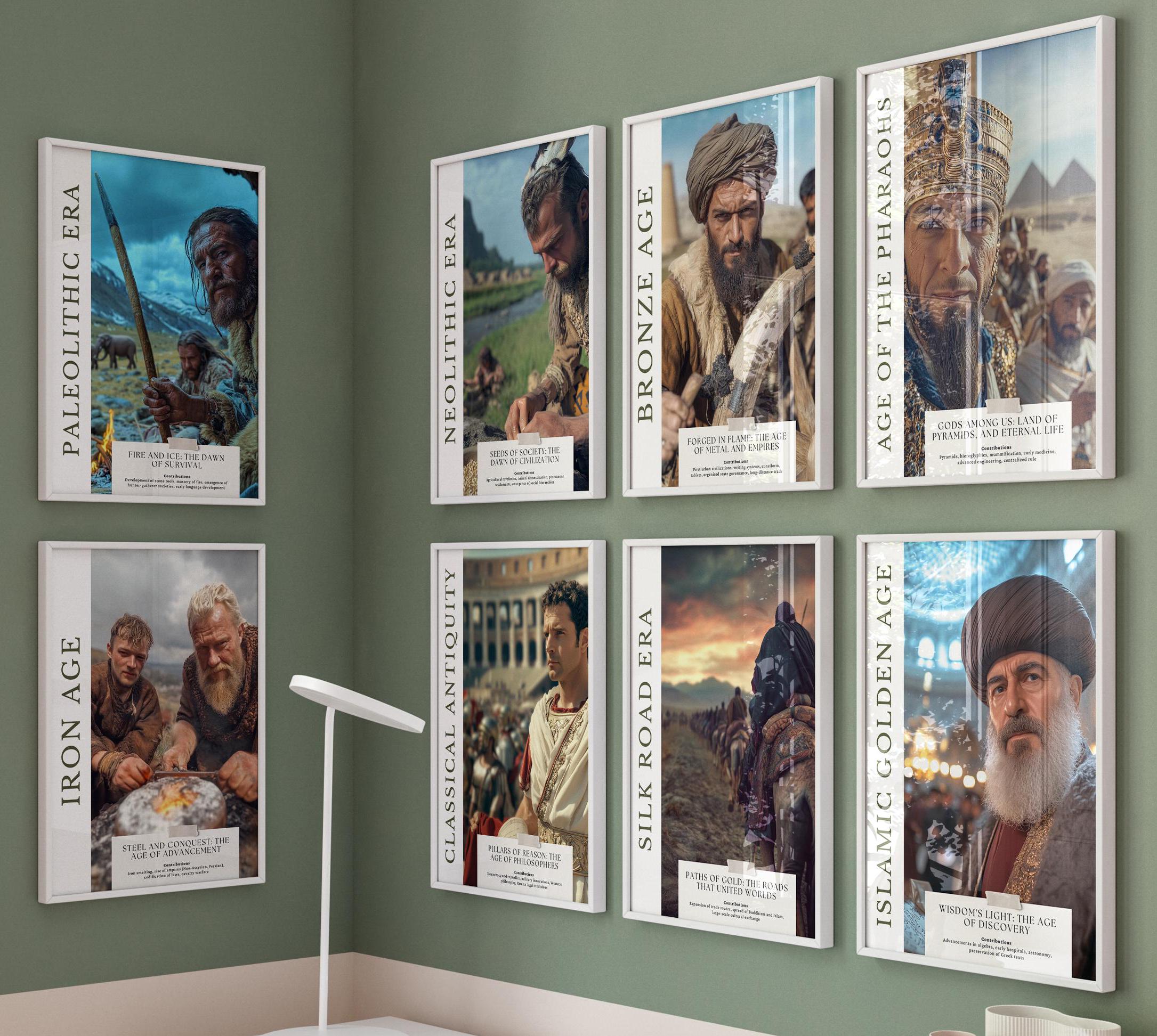 Historical Era Timeline Posters, Educational History Class Posters ...