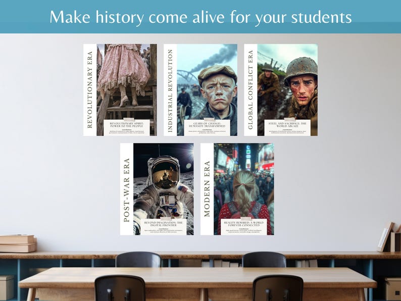 Historical Era Timeline Posters, Educational History Class Posters ...