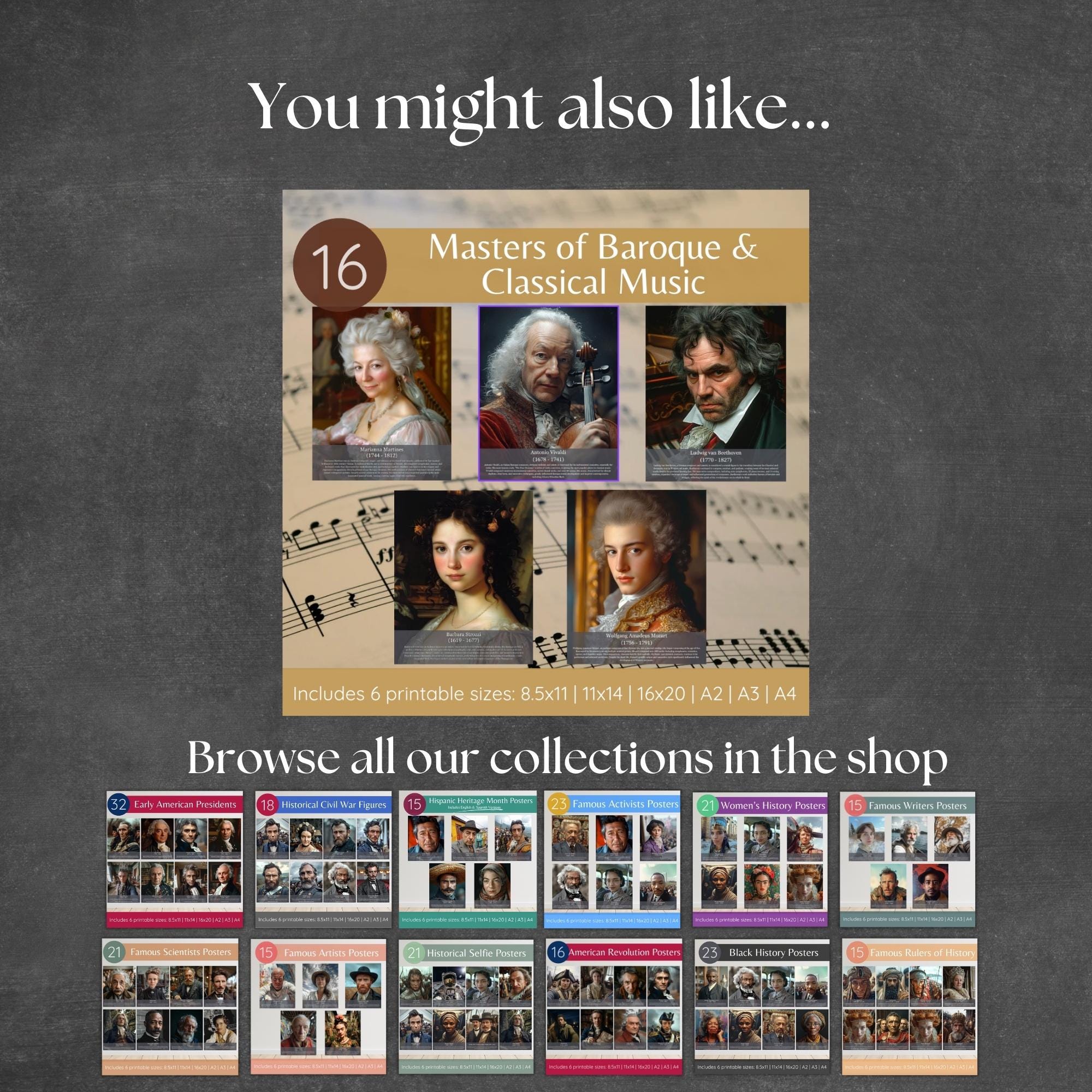 Romantic & Early Modern Composers | Music Teacher Classroom Decor ...