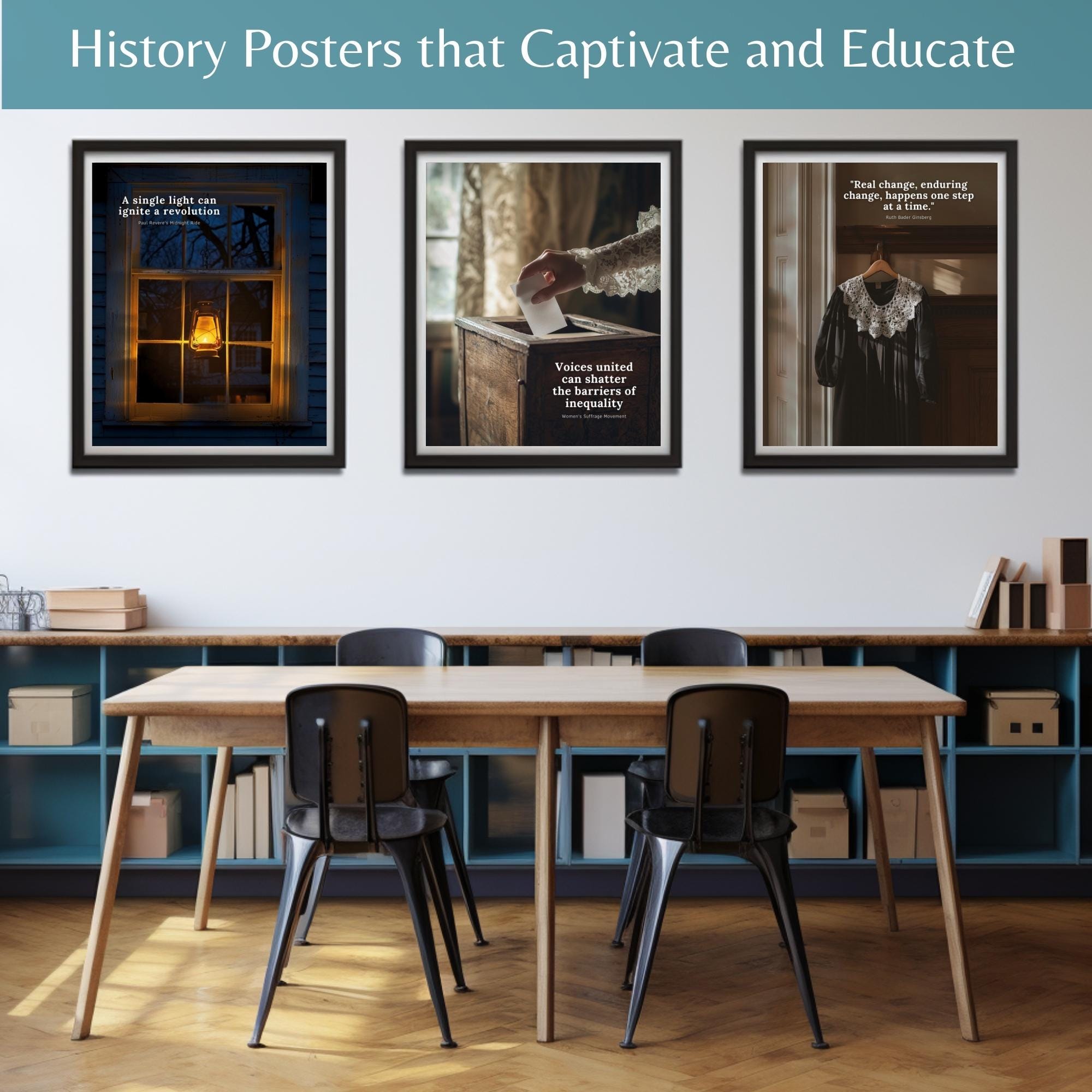 Motivational History Posters, Inspirational History Classroom Decor ...