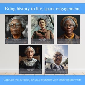 Famous Activists Posters, History Bulletin Board Decorations, Unique ...