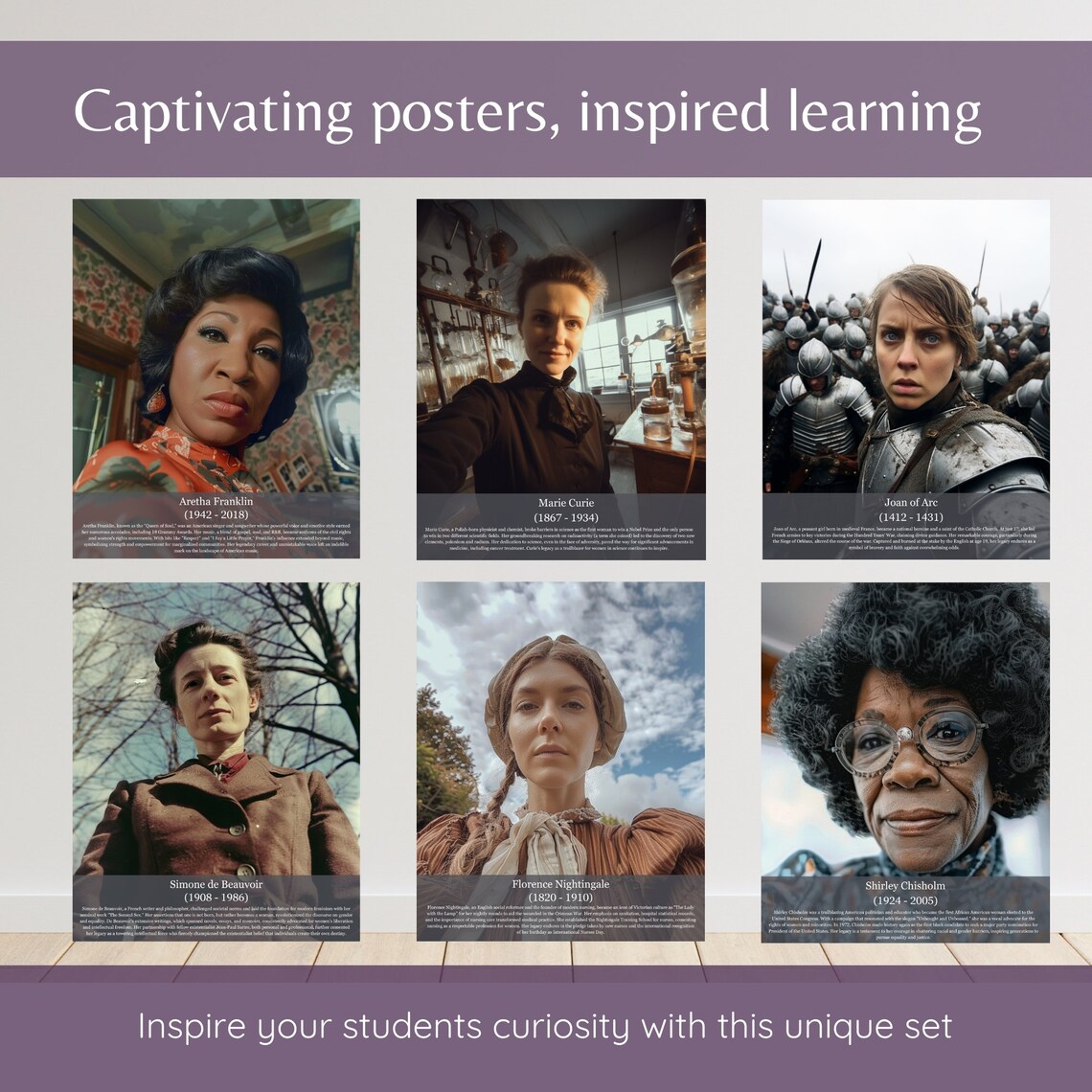Women's History Month Posters, History Classroom Decor, Women's History ...