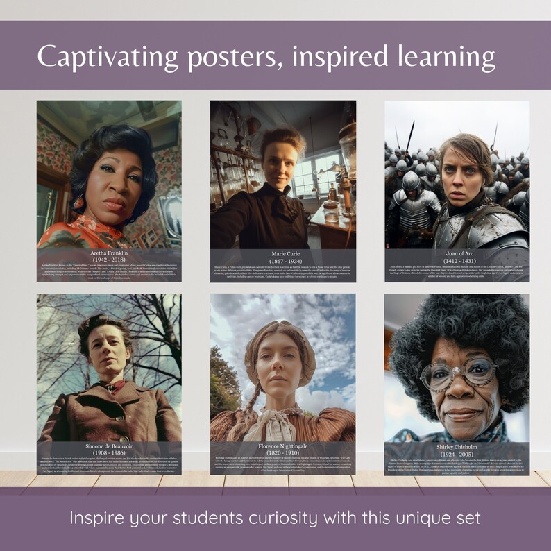 Women's History Month Posters, History Classroom Decor, Women's History ...