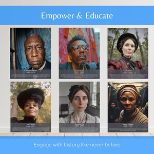 Famous Activists Posters, History Bulletin Board Decorations, Unique ...