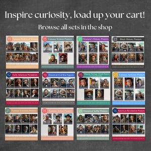 Famous Scientists, Science Classroom Decor Poster Set, Science ...