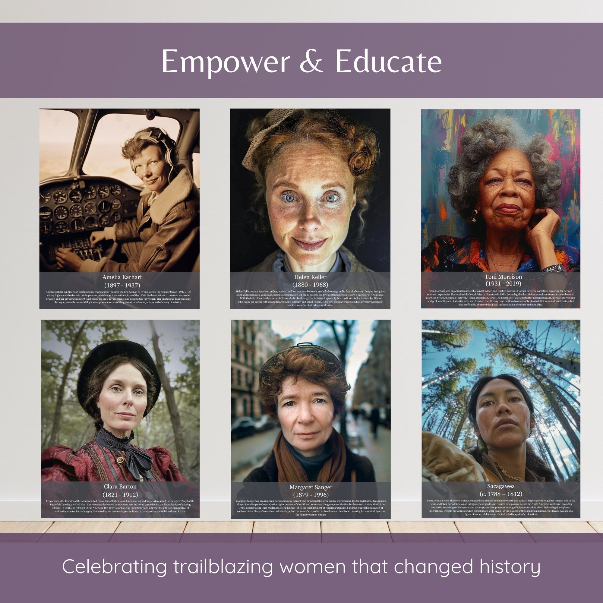 Women's History Month Posters, History Classroom Decor, Women's History ...