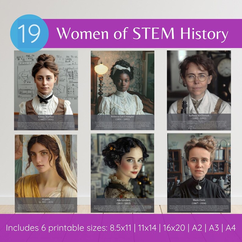 Women in STEM Classroom Posters | Female Scientists | Science Classroom ...
