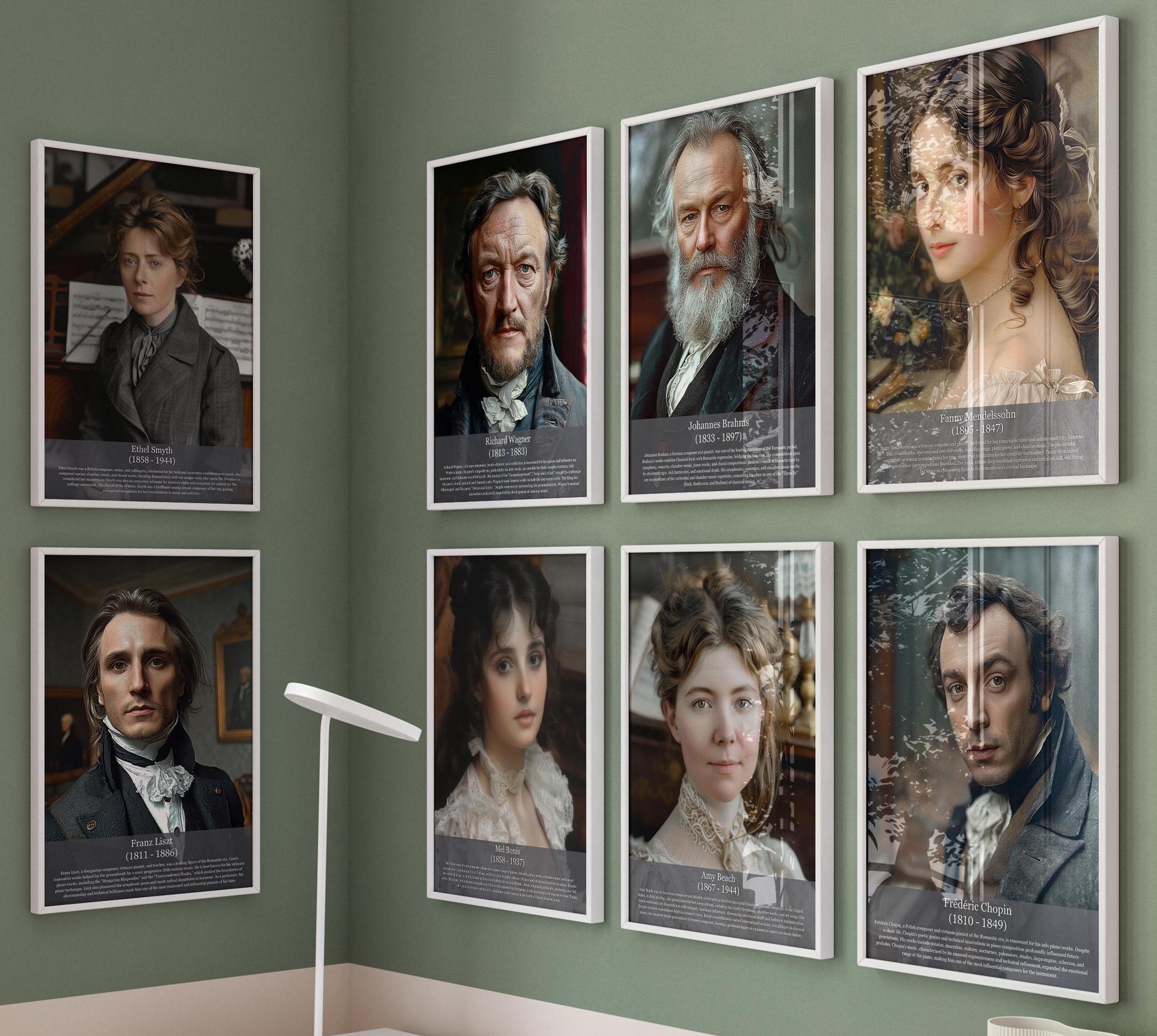 Romantic & Early Modern Composers | Music Teacher Classroom Decor ...