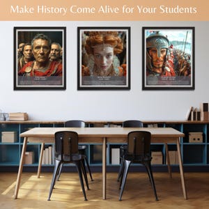 Famous Rulers, World History Classroom Decor Poster Set, Educational ...