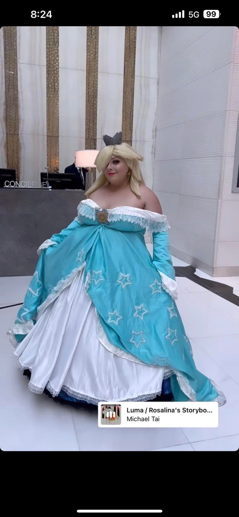 Super Mario Galaxy Rosalina Wig - Etsy