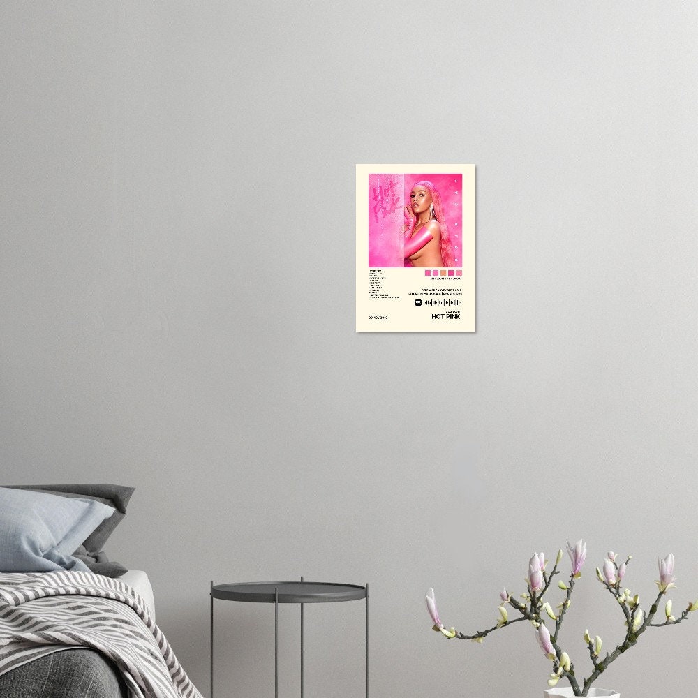 Doja Cat Hot Pink Album Poster, Music Album Art Print, Unique Room ...