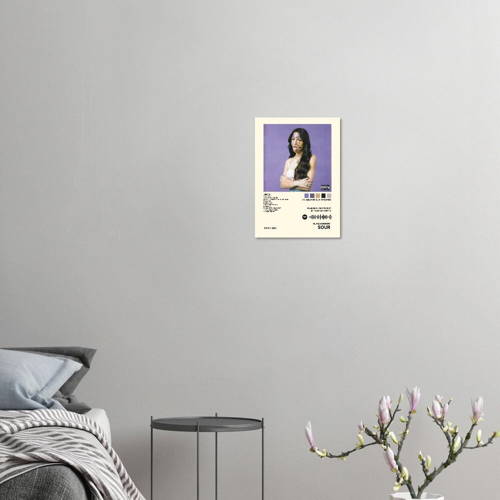Olivia Rodrigo SOUR Album Poster sold by Tinashe | SKU 74372992 | 35% ...