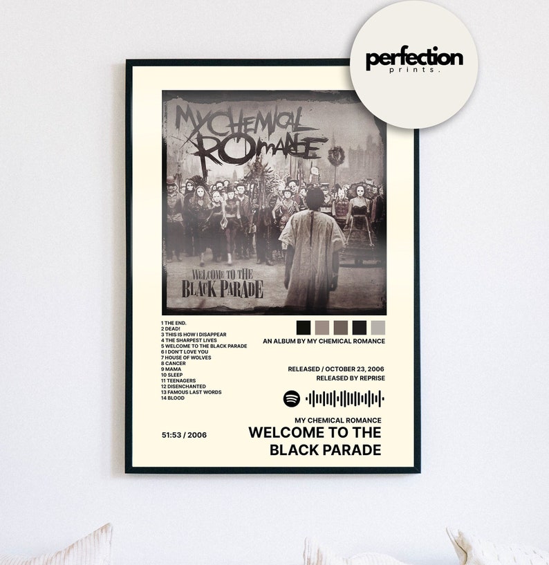 Welcome to the Black Parade Album Poster, My Chemical Romance Poster ...