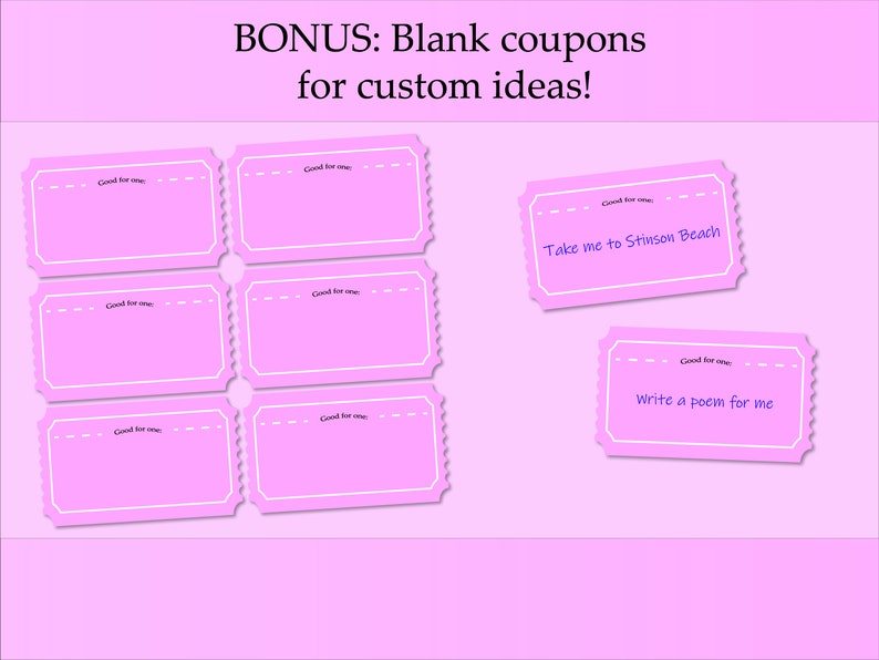 Love Coupons Download Printables for Couples Relationship Dating Gifts ...