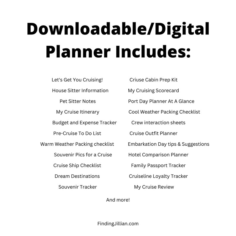 Ultimate Cruise Planner – 58 Page Travel Organizer (digital Download ...